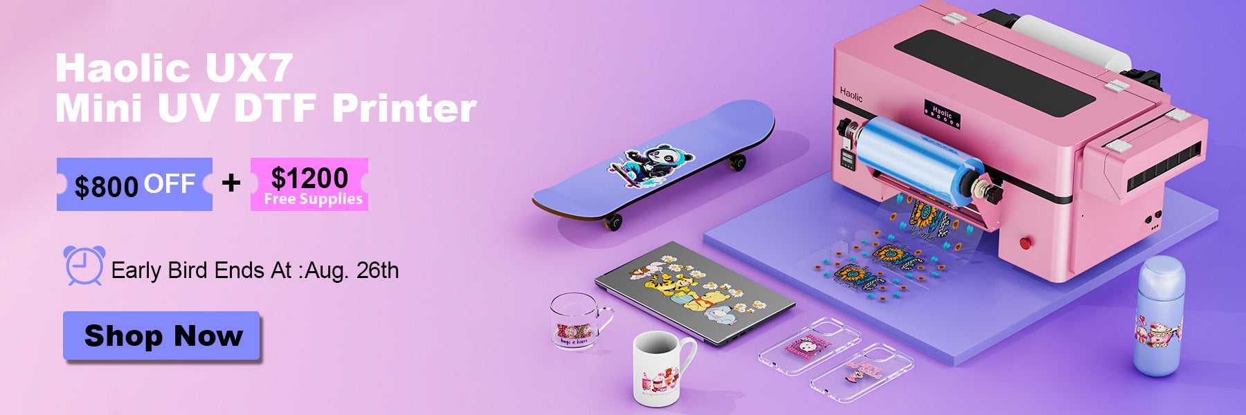 Haolic DTF UV Eco-solvent Sublimation Printer