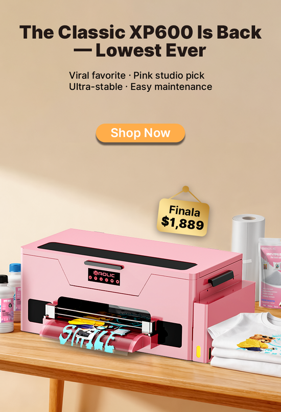 Haolic | Pink DTF & UV DTF Printer for Small Business